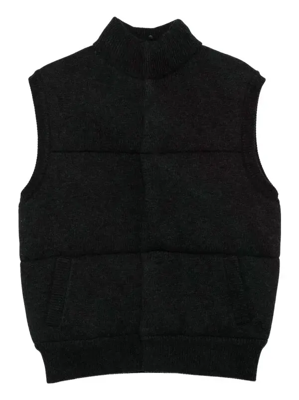 Eric Bompard High-neck Sleeveless Gilet - Grey