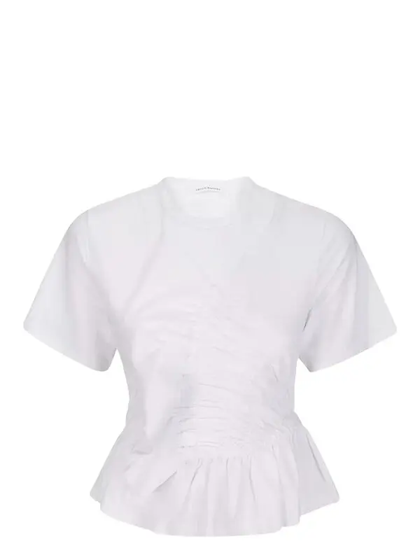 Cecilie Bahnsen Ace Ruffled T-shirt - White