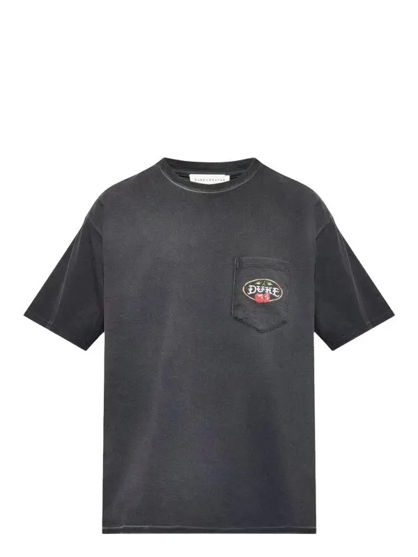 DUKE + DEXTER Logo-print T-shirt - Grey