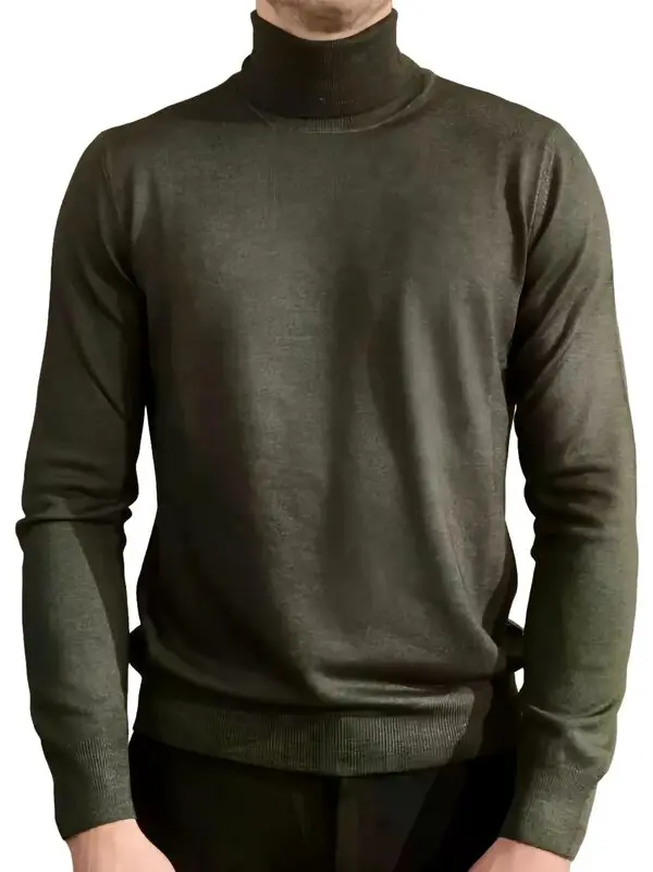 GRAN SASSO Roll-neck Knitted Sweater - Green