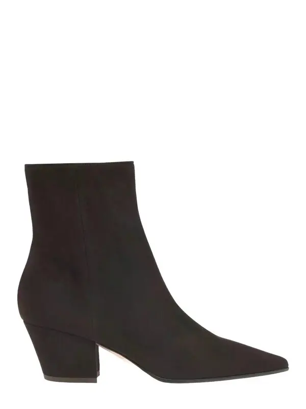 GIANVITO ROSSI 55mm Keinna Pointed-toe Block-heel Boots - Brown