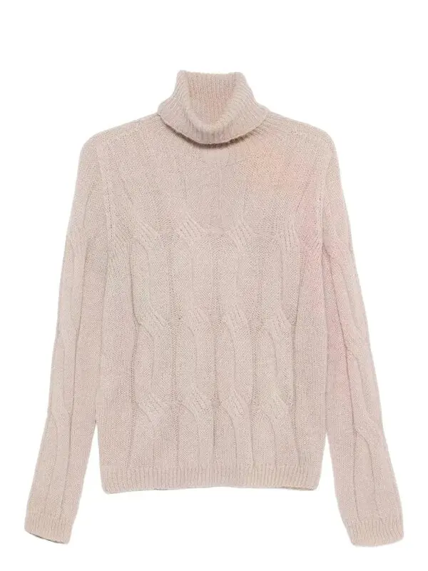 Liu Jo Cable-knit Roll-neck Sweater - Neutrals