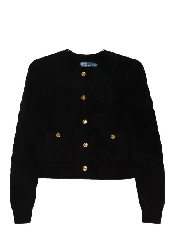 Polo Ralph Lauren Cable-knit Buttoned Cardigan - Black