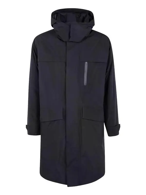 Herno Hooded Parka Coat - Black