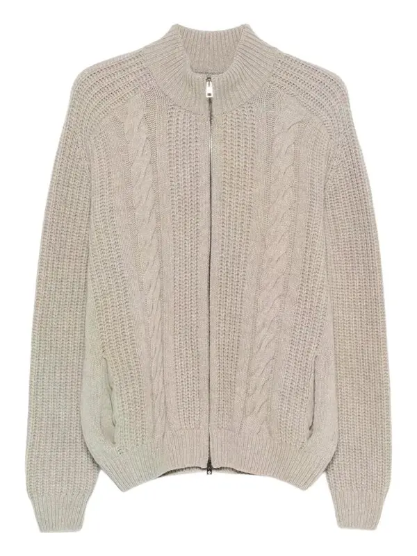 Tagliatore Cable-knit Cardigan - Neutrals