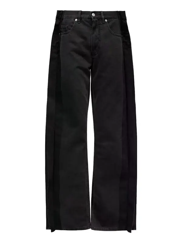 MAISON MARGIELA Split-leg Cotton Pants - Black