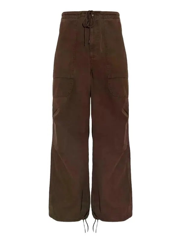 ENTIRE STUDIOS Drawstring Cargo Trousers - Brown