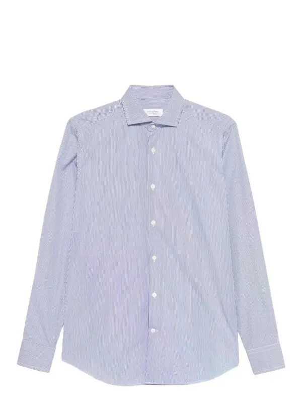 TINTORIA MATTEI 954 Striped Shirt - Blue
