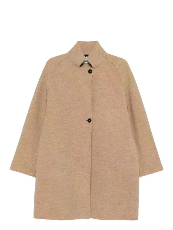 Harris Wharf London Buttoned Coat - Neutrals