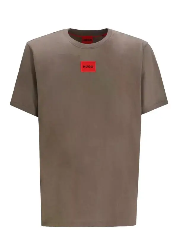 Hugo Logo-patch T-shirt - Brown