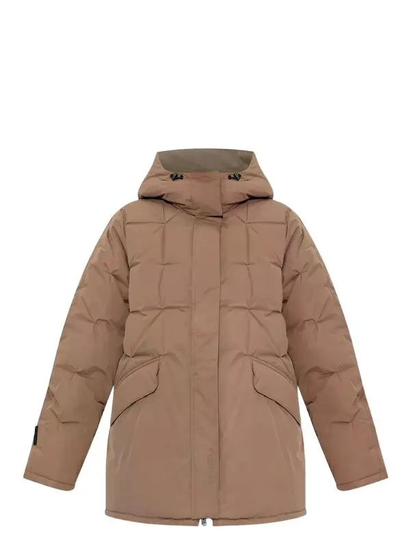 RETHINKIT STUDIOS Hooded Quilted Parka Coat - Neutrals