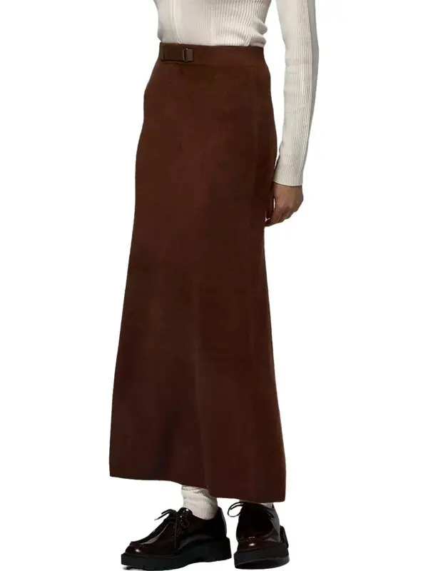 Max & Moi Joy Midi Skirt - Brown