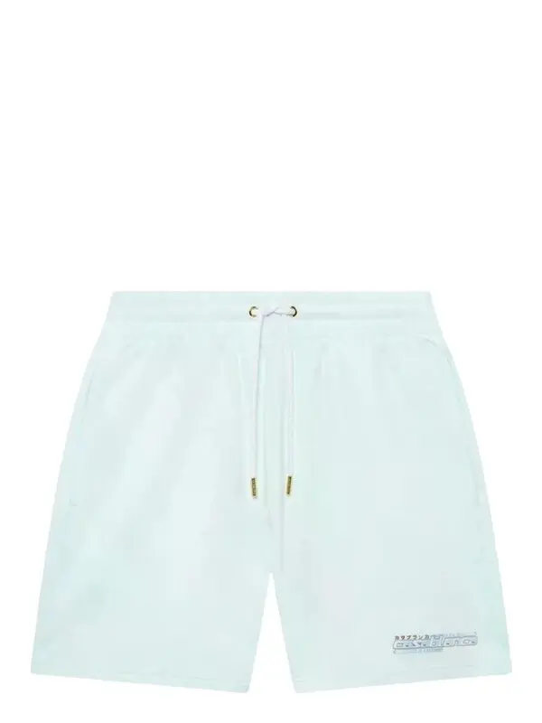 Casablanca Cotton Drawstring Shorts - Blue
