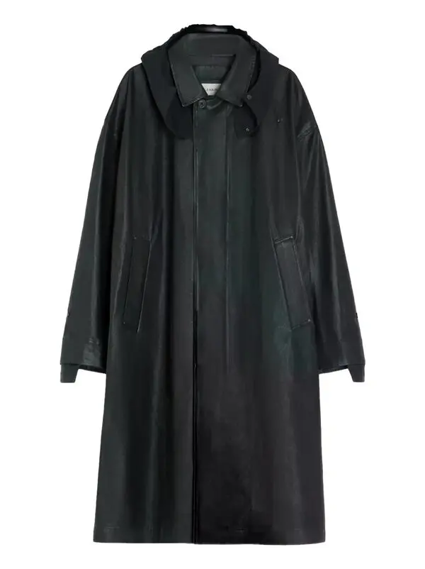 LEMAIRE Hooded Raincoat - Black