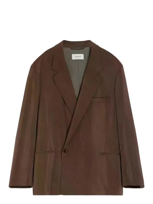 LEMAIRE Double-breasted Blazer - Brown