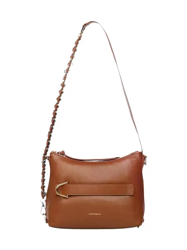 COCCINELLE Zip-up Shoulder Bag - Brown