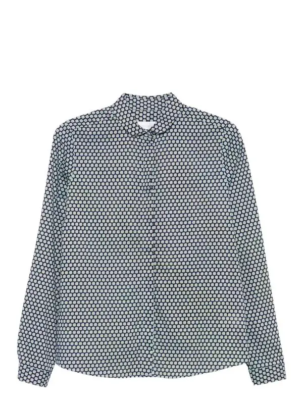 ROBERT FRIEDMAN Patterned Button-down Shirt - Blue