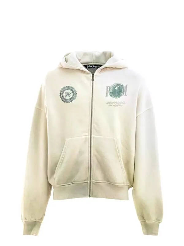 Palm Angels Zip-up Hoodie - Neutrals