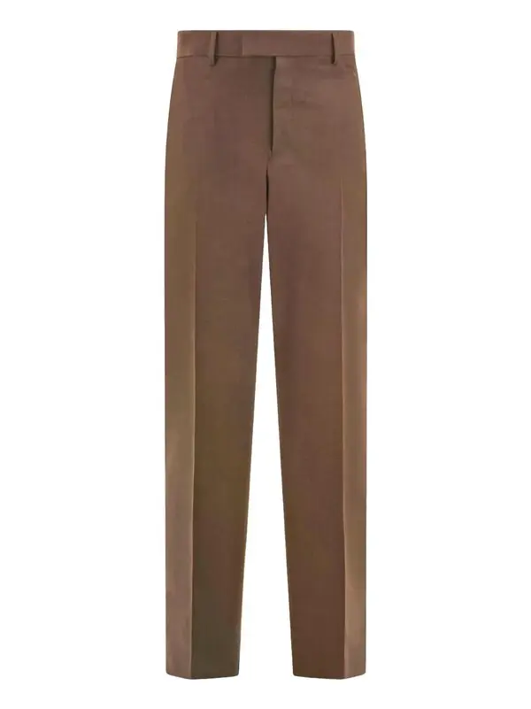 FERRAGAMO Straight-leg Trousers - Brown