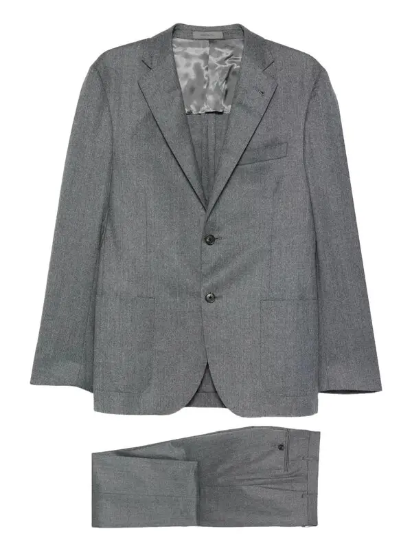 Corneliani Notched-lapel Blazer - Grey