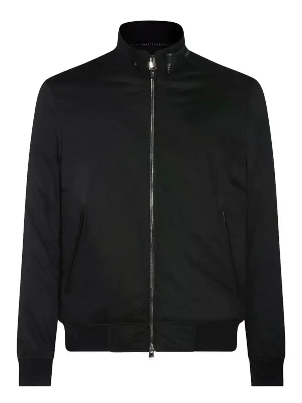 Canali Zip-up Jacket - Black