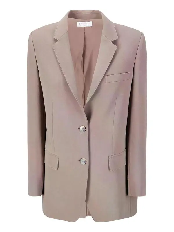 Alberto Biani Button Blazer - Brown