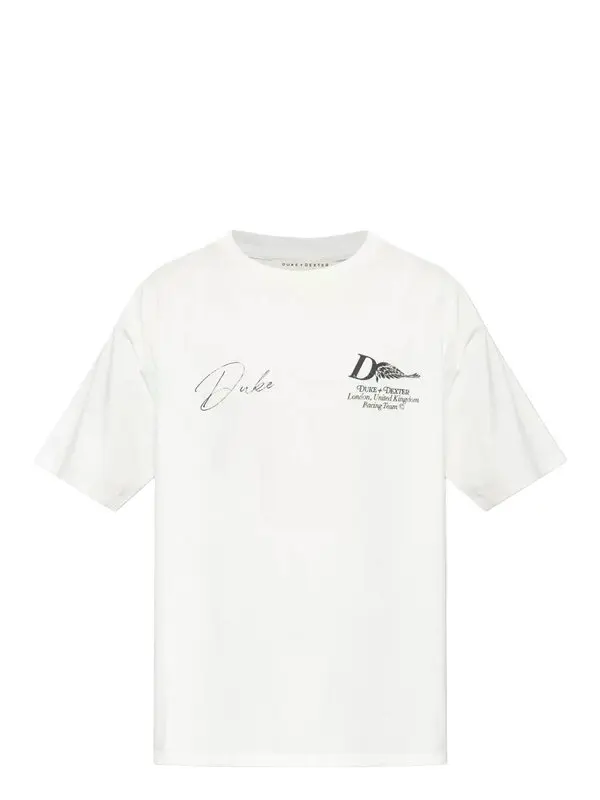 DUKE + DEXTER Graphic-print T-shirt - Neutrals