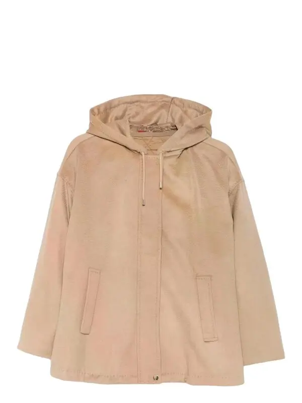Max Mara Hooded Coat - Brown