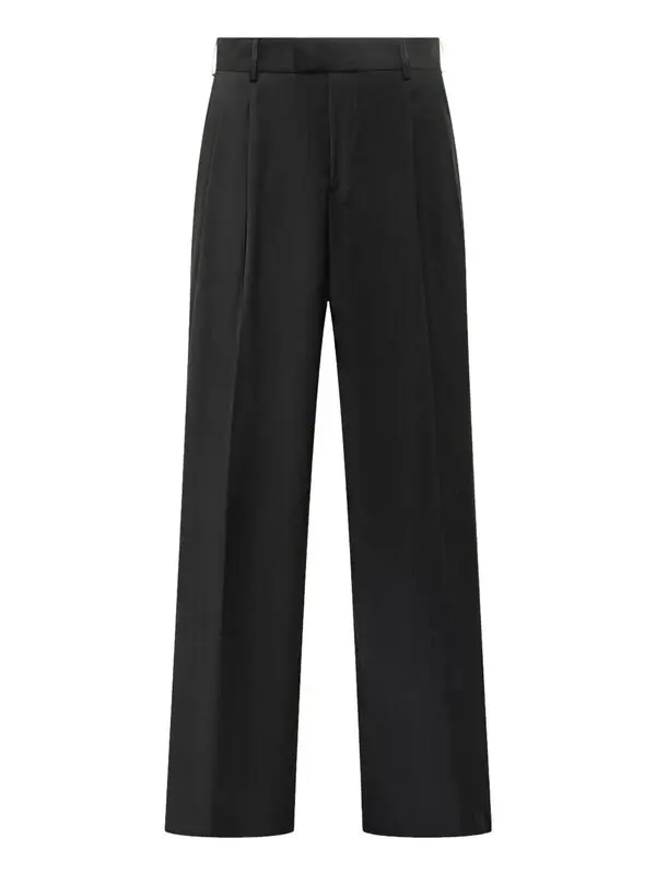 A PAPER KID Wool Trousers - Black
