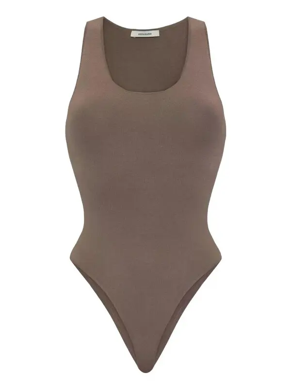 ENTIRE STUDIOS Sleeveless Scoop Neck Body - Brown