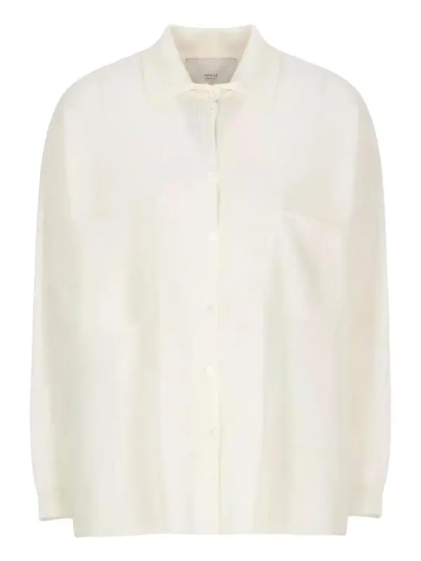 VANISÈ Chest-pocket Knitted Shirt - Neutrals
