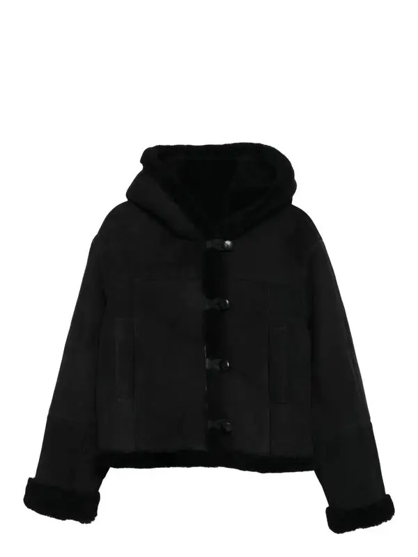 IRO PARIS Suede Coat - Black