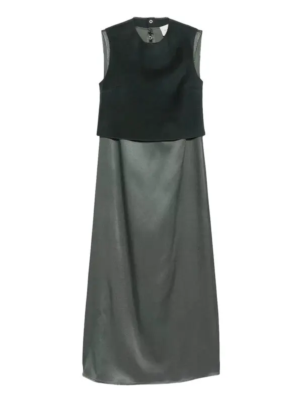 ALYSI Top-panel Dress - Grey