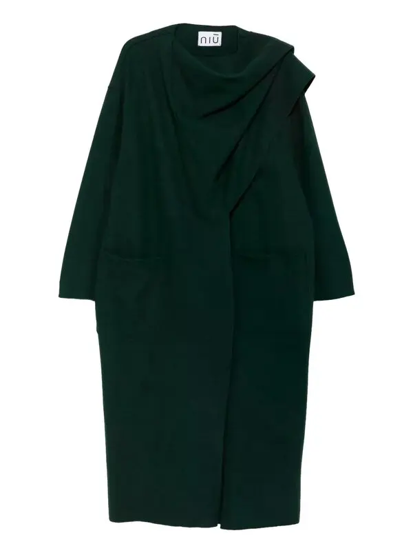 NIU Draped Coat - Green