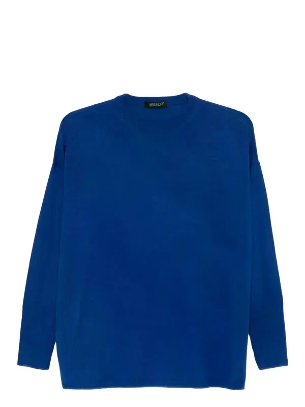 ARAGONA Fine-knit Jumper - Blue