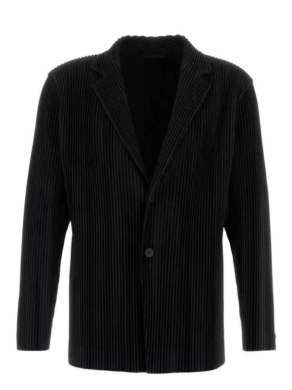 Issey Miyake Pleated Blazer - Black