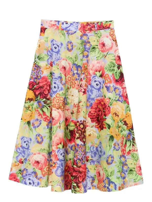 Moschino Floral-print Skirt - Multicolour