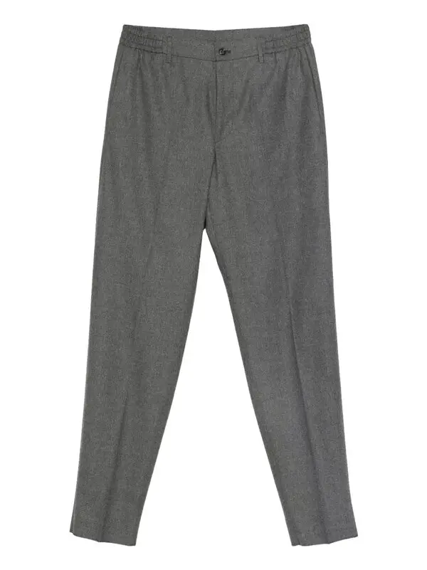 Tagliatore Tapered Tailored Trousers - Grey