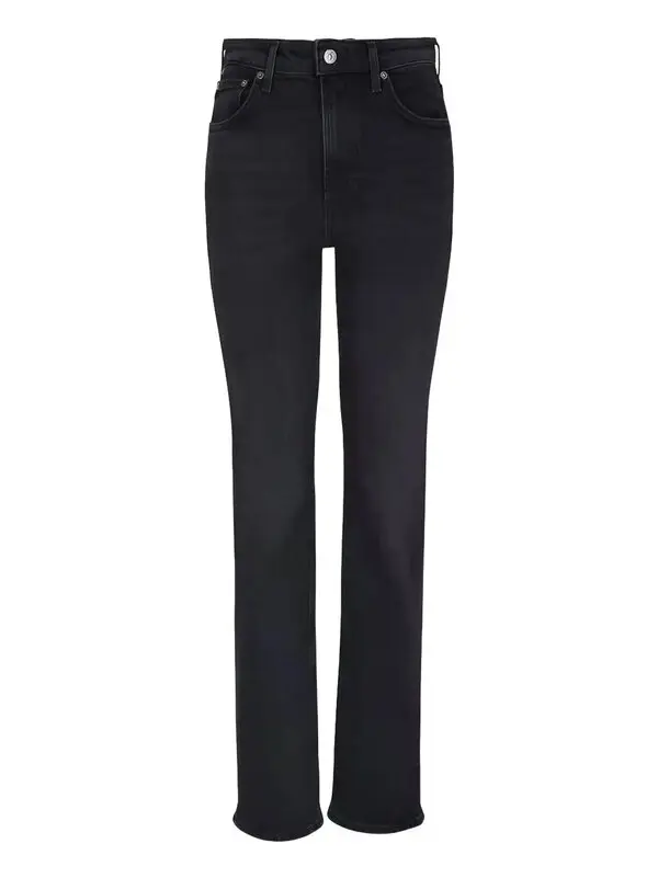 Citizens Of Humanity High-rise Straight Leg Jeans - Black