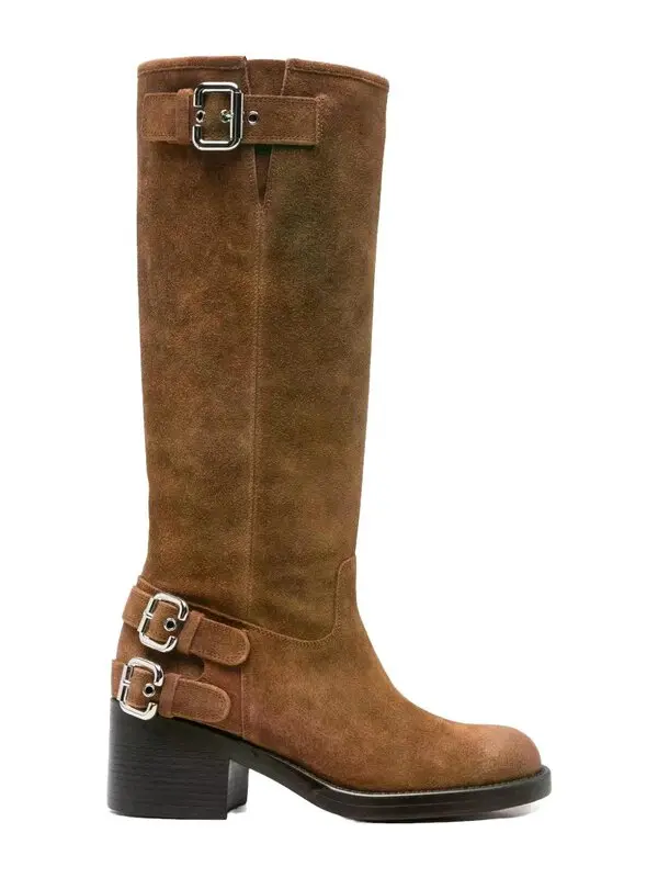 Chloé 60mm Buckled Boots - Brown