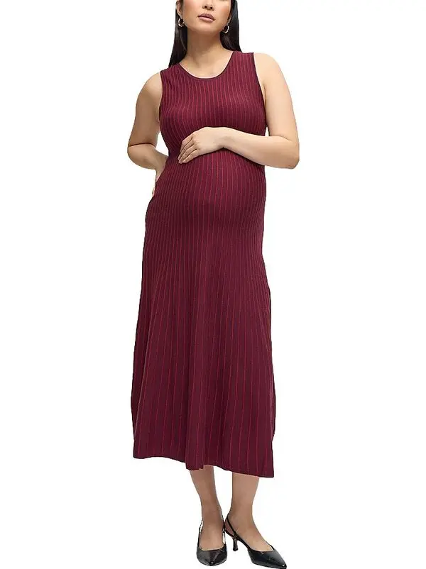 Ingrid & Isabel® Striped Maternity Sweater Dress - Fig