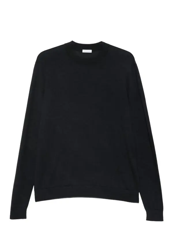 Iris Von Arnim Crew-neck Fine Knit Sweater - Black