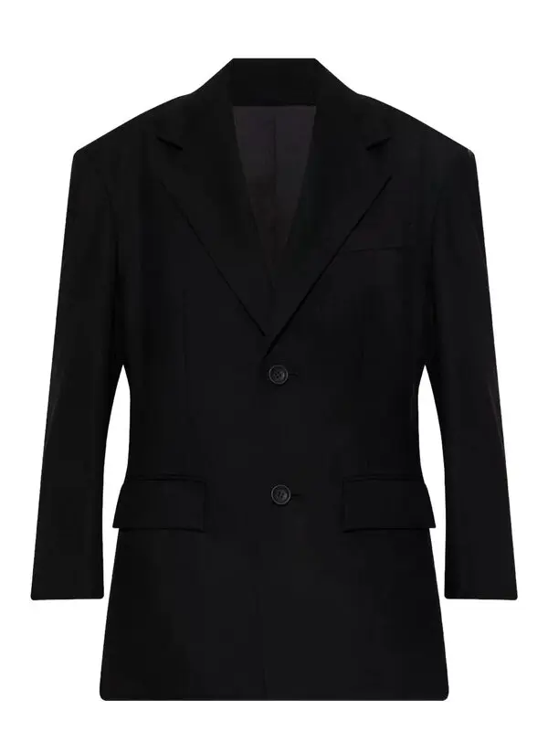Issey Miyake Uni-form Buttoned Blazer - Black