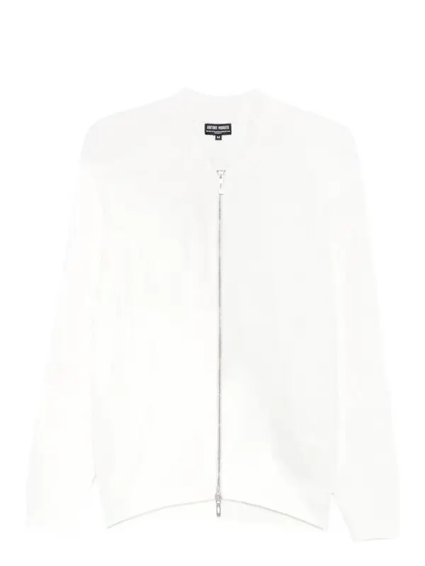 ANTONY MORATO Zip-up Ribbed Cardigan - White