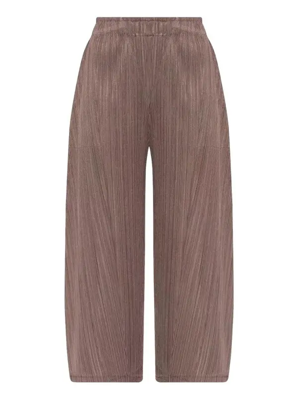 Issey Miyake Pleated Trousers - Brown