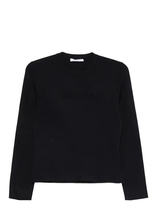 Max Mara Crew-neck Knitted Sweater - Black