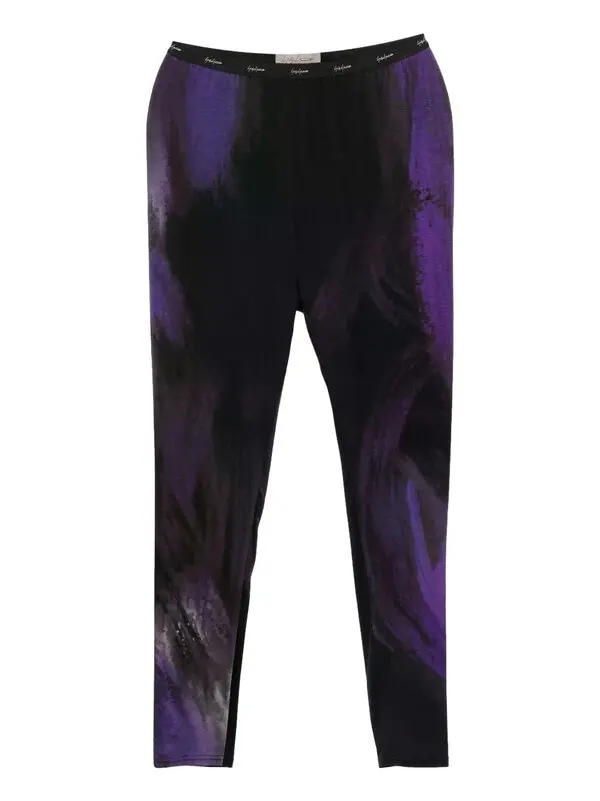 Yohji Yamamoto Printed Leggings - Purple