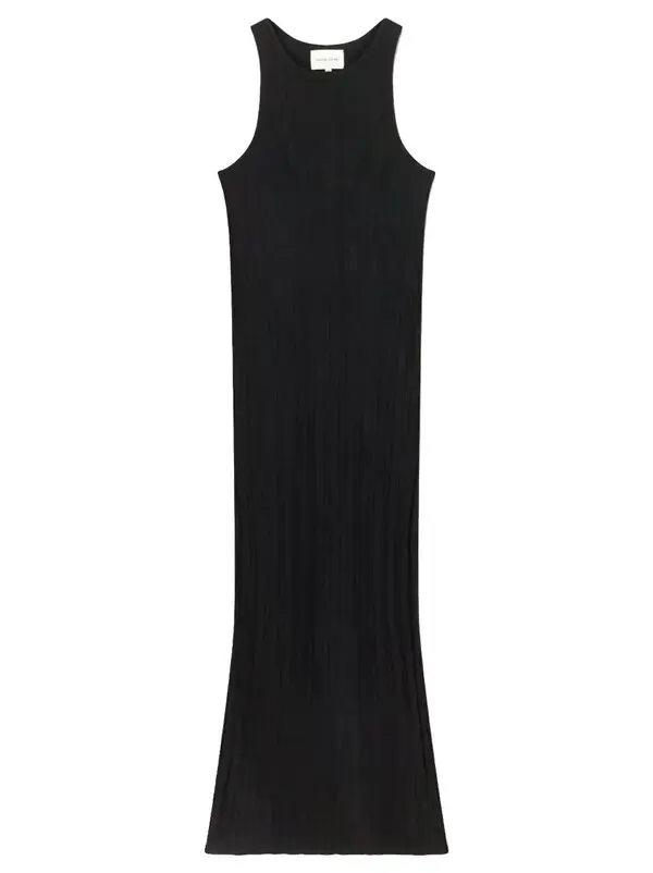 Loulou De Saison Ribbed Sleeveless Maxi Dress - Black