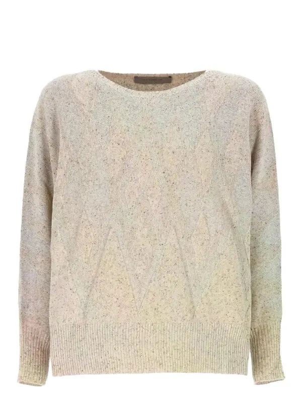 D.exterior Diamond-pattern Sweater - Neutrals