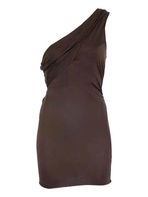 Rick Owens Draped One-shoulder Top - Brown